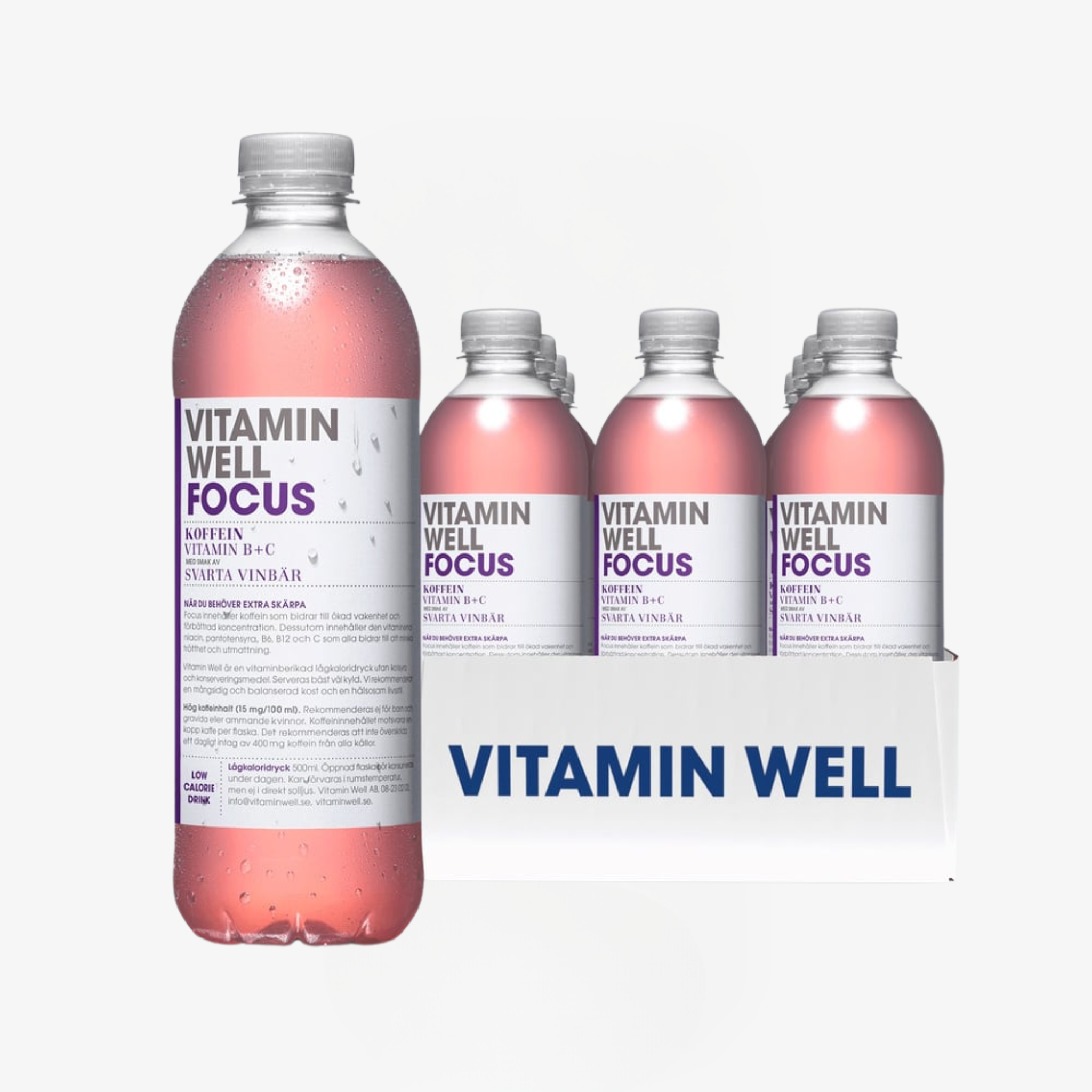 Vitamin Well Focus 500 ml (12 - Pack) – Nordic Refreshments