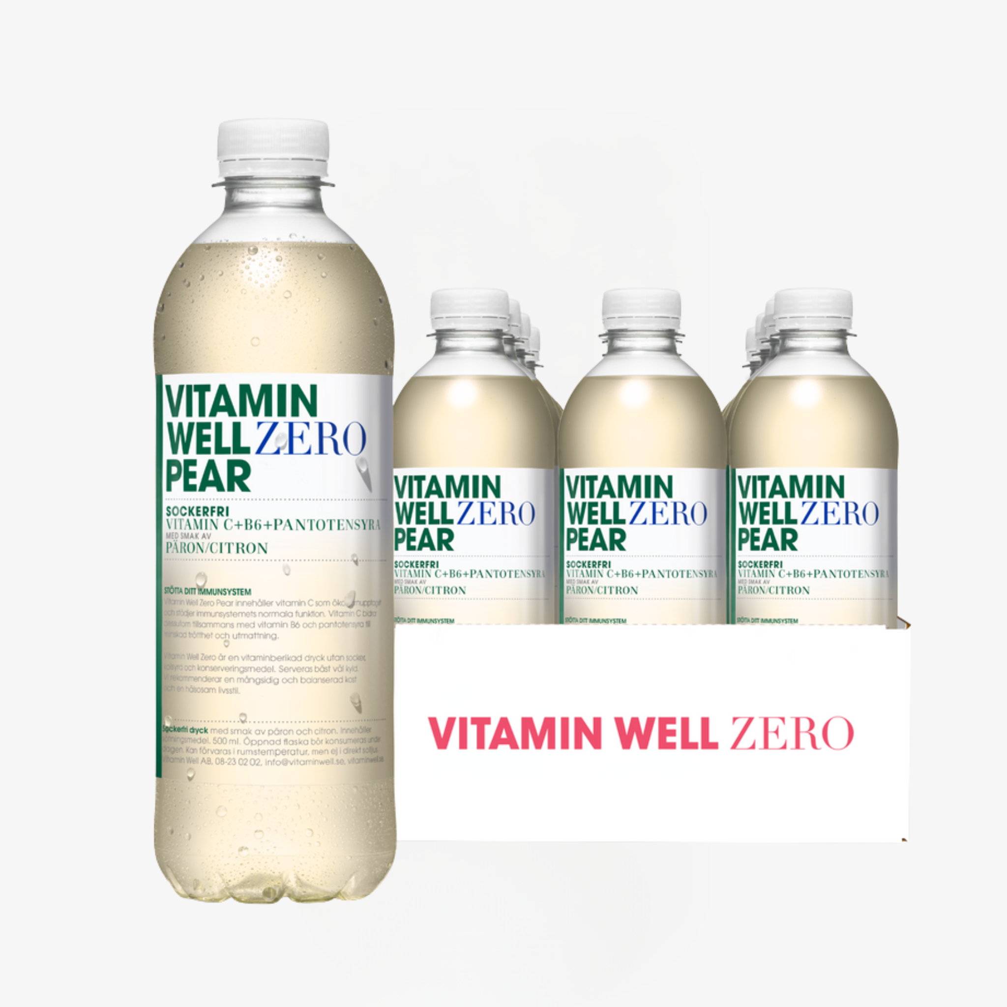 Vitamin Well Zero Pear 500 ml (12 - Pack) – Nordic Refreshments