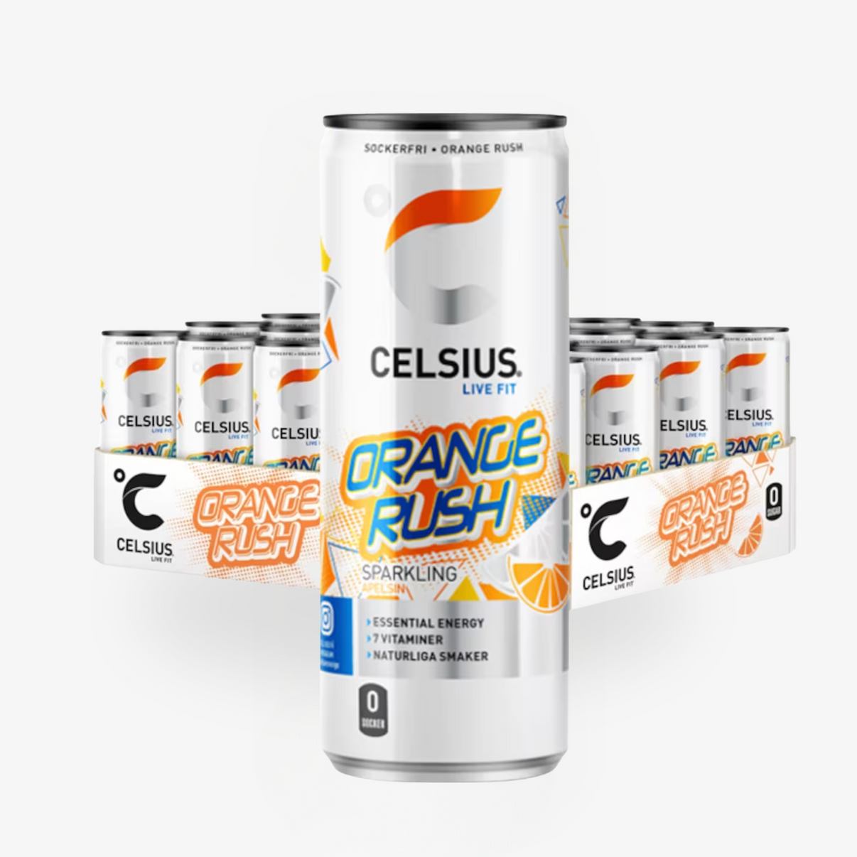 CELSIUS Orange Rush 24-pack – Nordic Refreshments